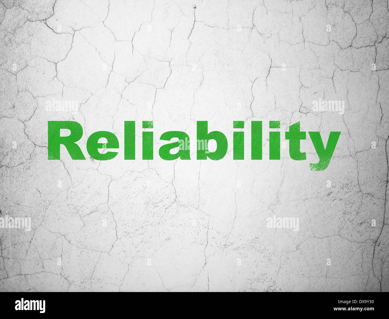 Business concept: Reliability on wall background Stock Photo - Alamy
