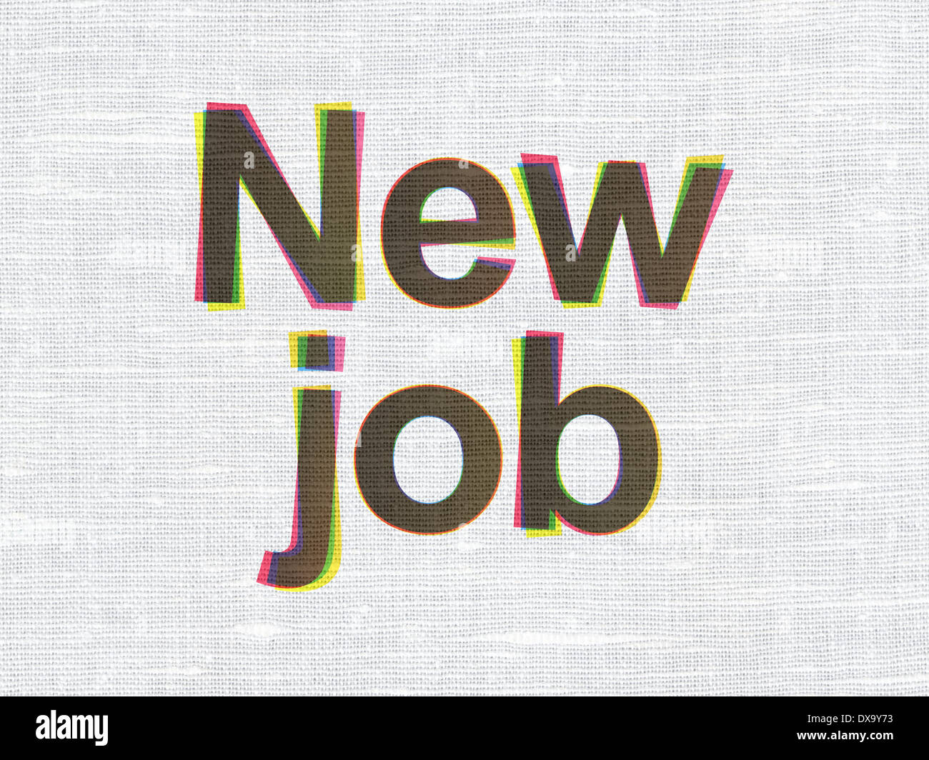 Finance concept: New Job on fabric texture background Stock Photo - Alamy