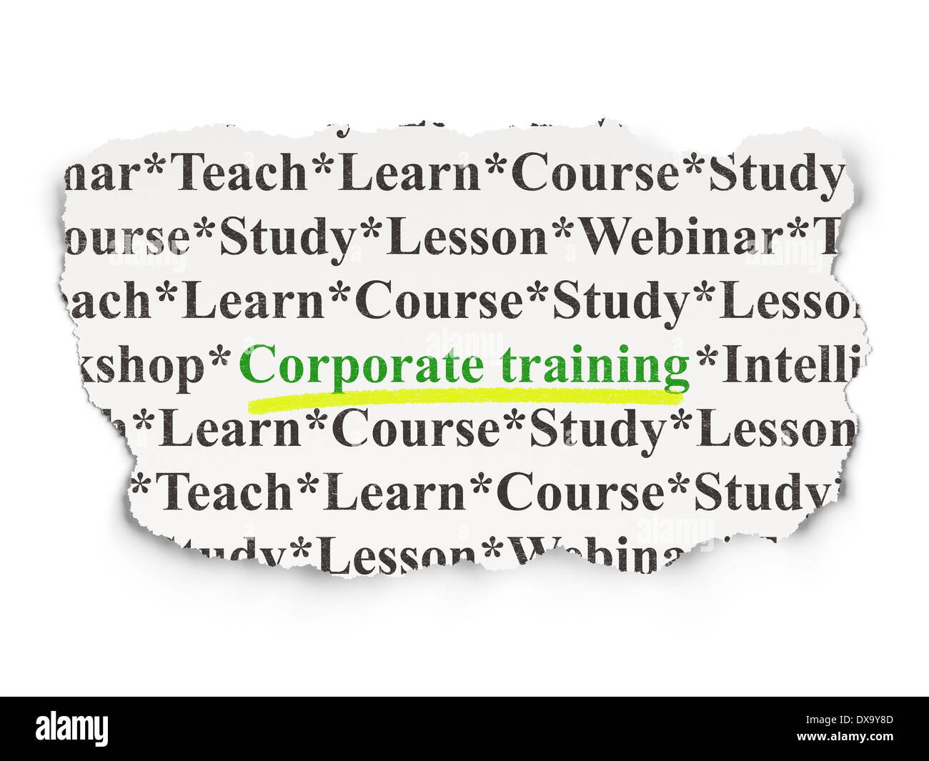 Education concept: Corporate Training on Paper background Stock Photo ...