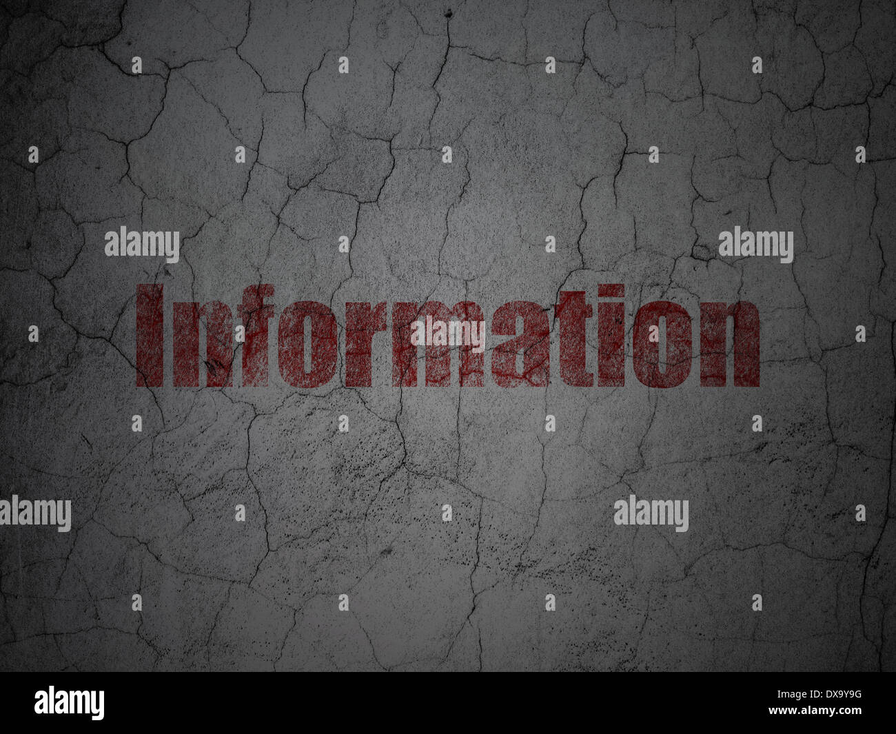 Data concept: Information on grunge wall background Stock Photo - Alamy