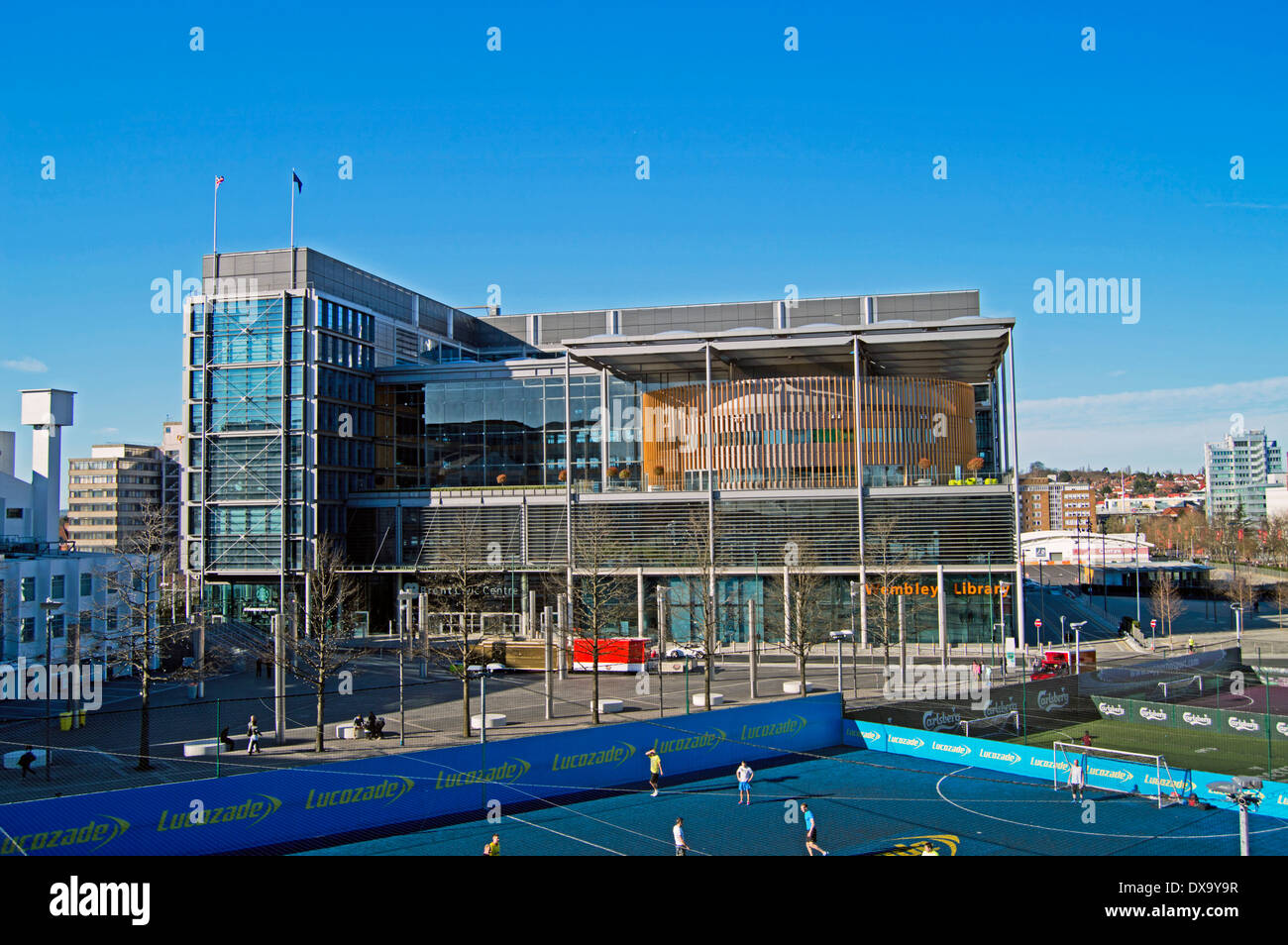 View of the Brent Civic Centre and Wembley Library, London Borough of ...