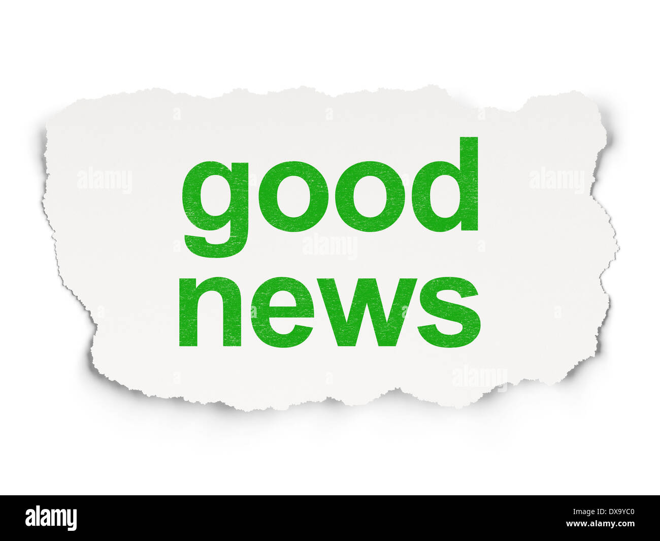 News concept: Good News on Paper background Stock Photo - Alamy