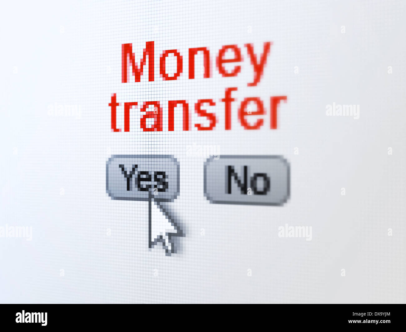 Business concept: Money Transfer on digital computer screen Stock Photo ...