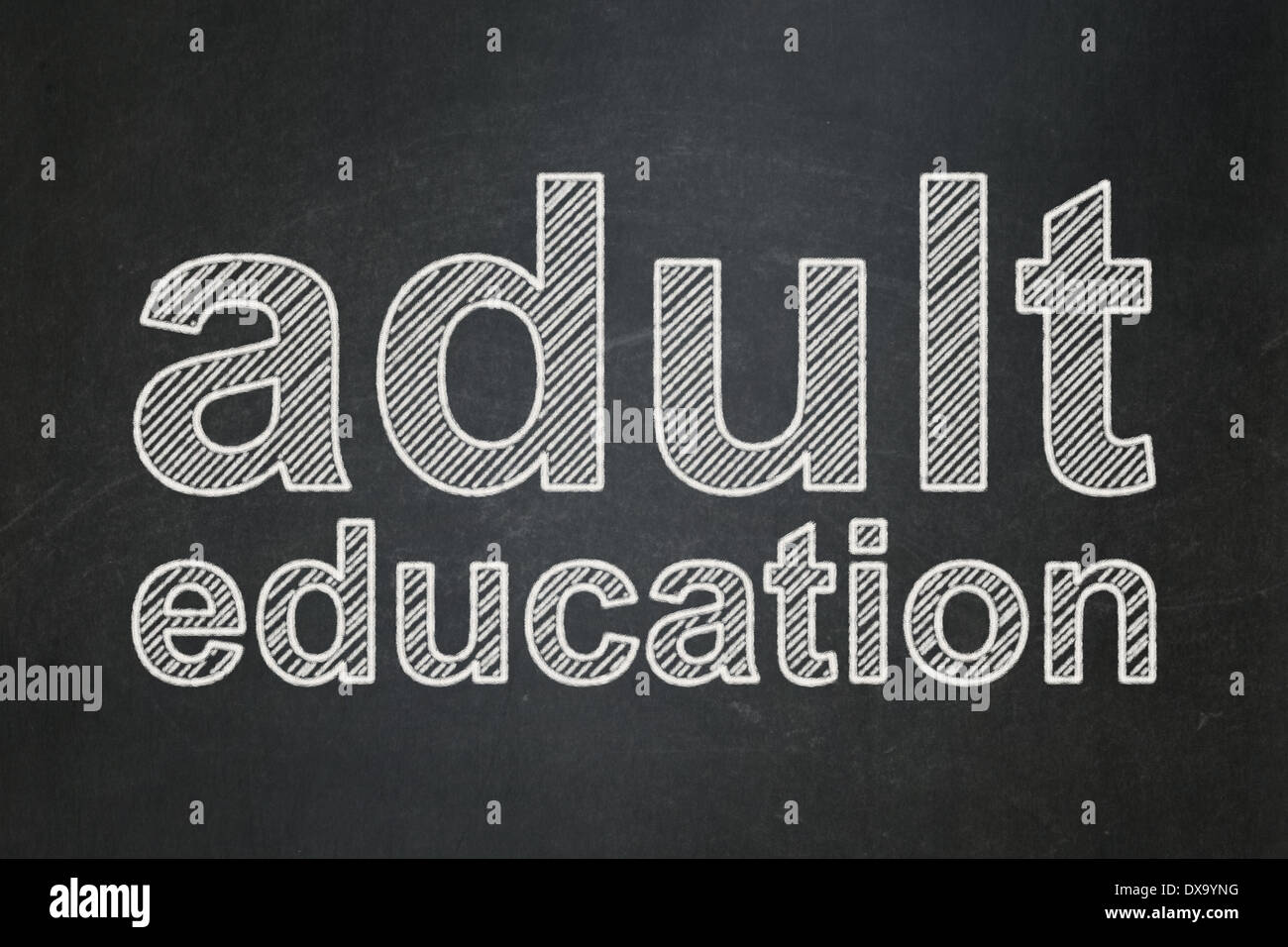 Education concept: Adult Education on chalkboard background Stock Photo ...