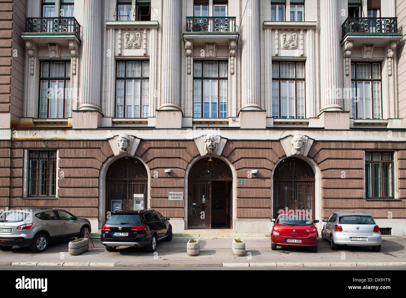 bor banka building, obana kulina street, bascarsija, sarajevo, bosnia ...