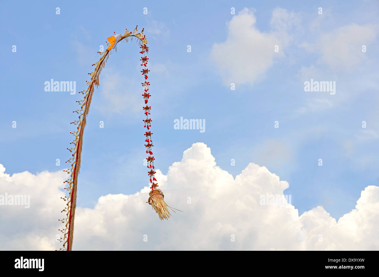 Penjor decoration for Balinese celebration of Galungan. Bali, Indonesia ...