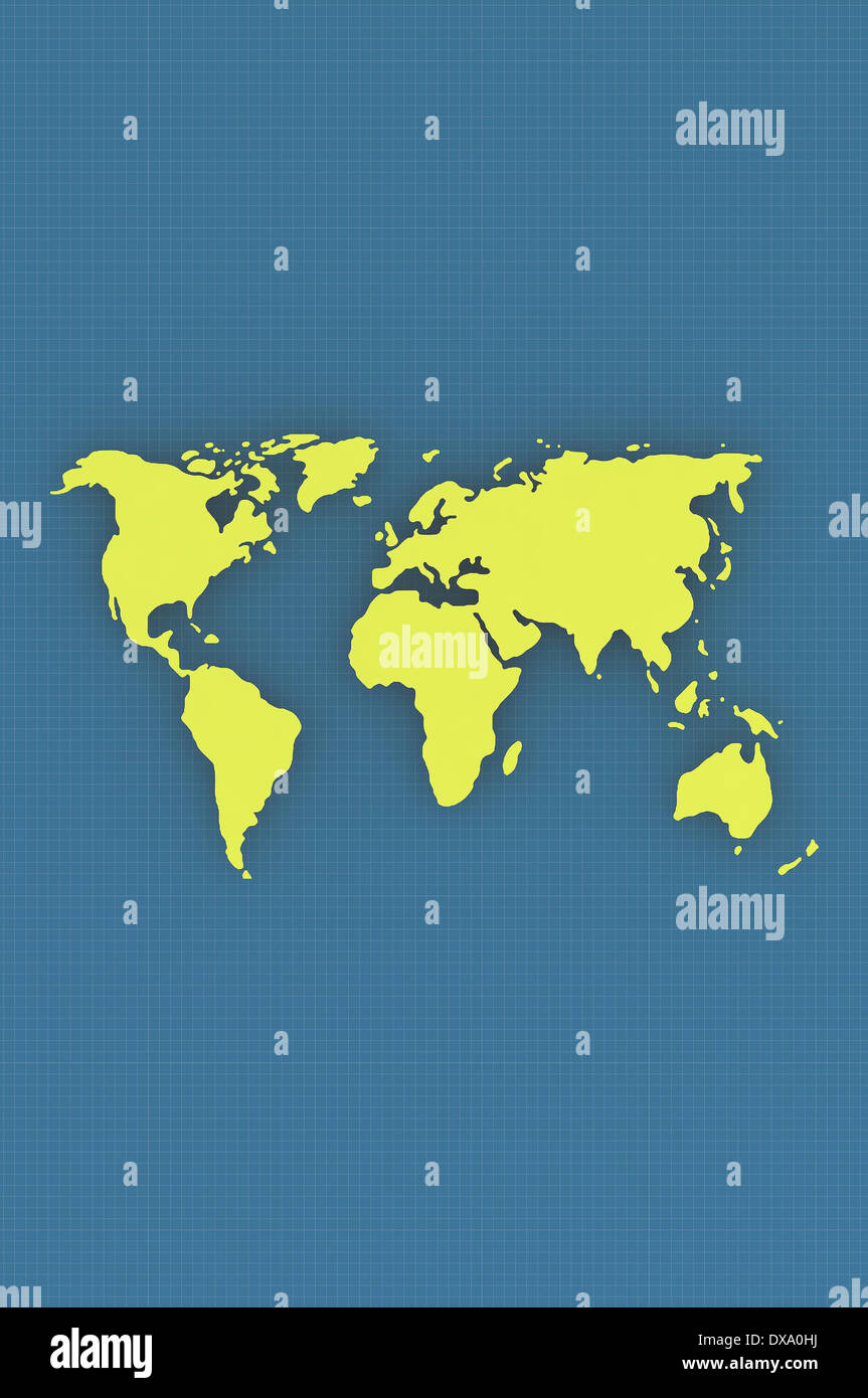 World map for background Stock Photo - Alamy