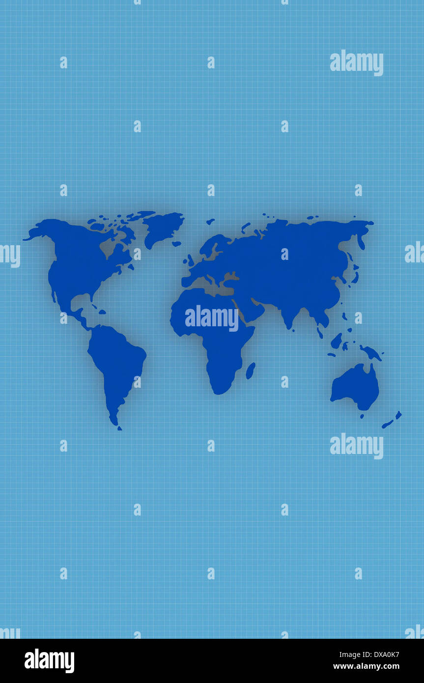 World map for background Stock Photo - Alamy