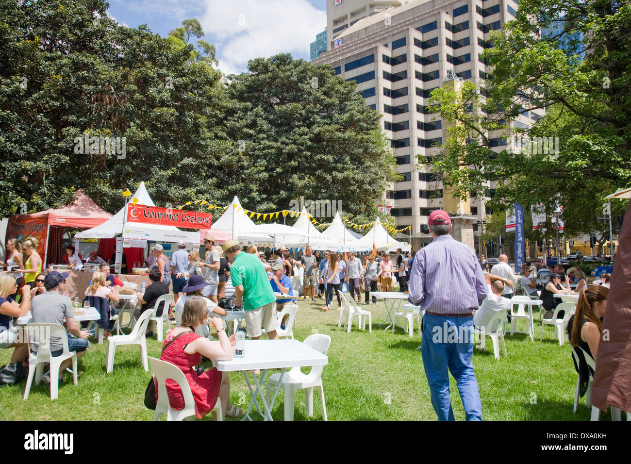 NSW sydney food and wine festival in sydney's hyde park Stock Photo - Alamy