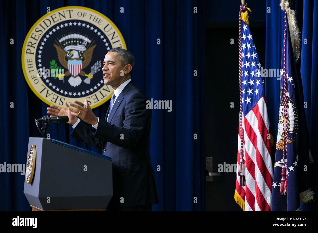 Washington, DC, USA. 19th Mar, 2014. United States President Barack ...