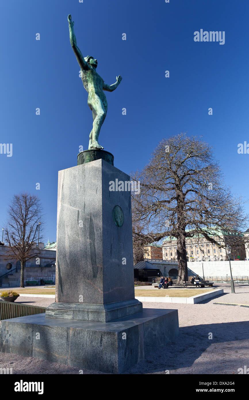 Stockholm, Sweden - Solsångaren (The Sun Singer) at Stromparterren ...