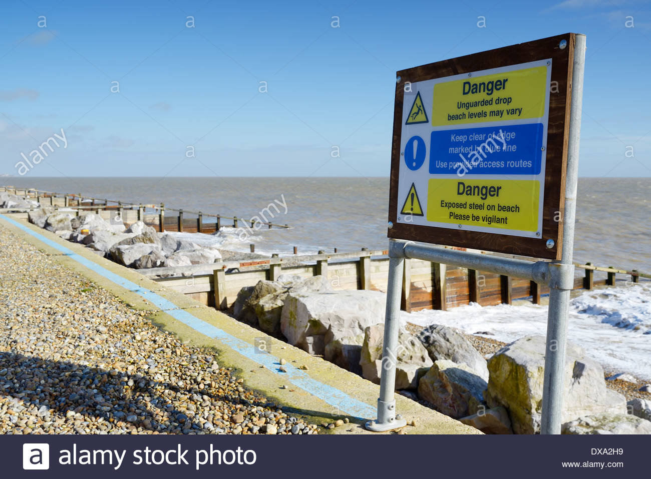 Uk Safety Signs Beach High Resolution Stock Photography and Images - Alamy
