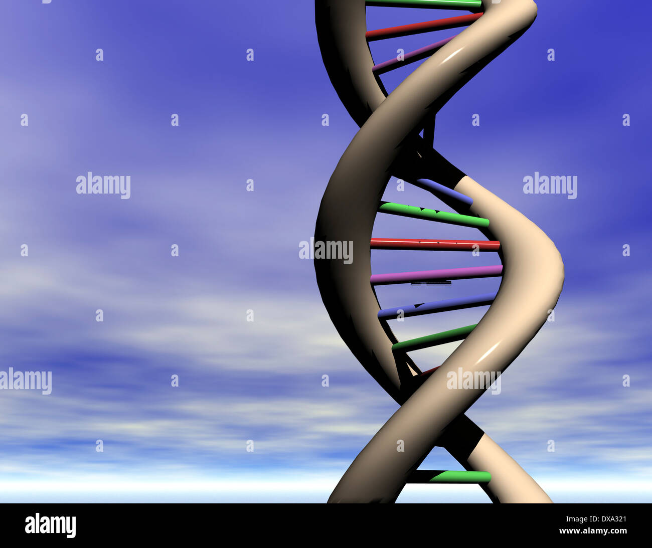 digital visualization of the dna Stock Photo - Alamy