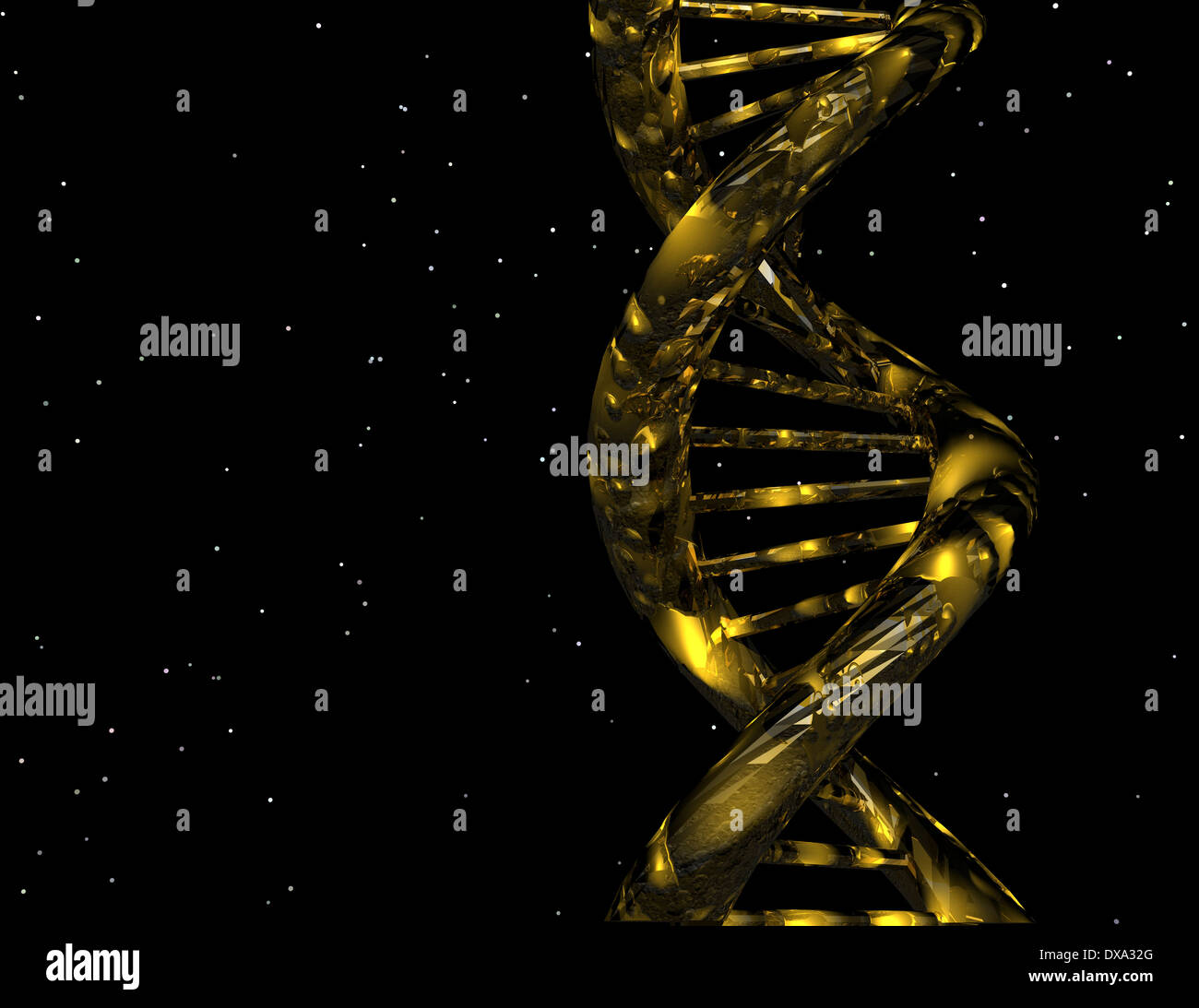 digital visualization of the dna Stock Photo - Alamy