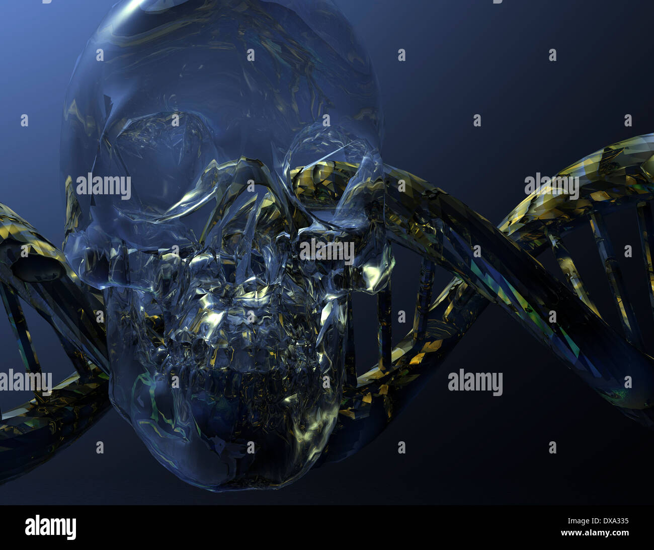 digital visualization of the dna Stock Photo - Alamy