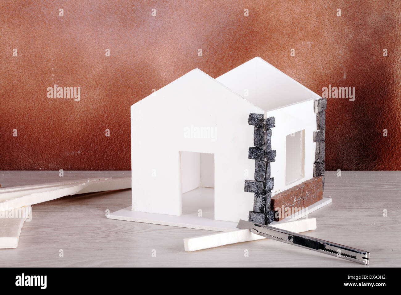 building a miniature house Stock Photo - Alamy