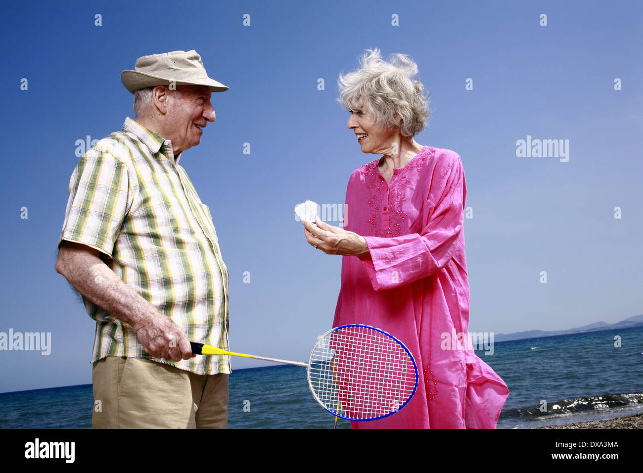 Seniors badminton badminton hi-res stock photography and images - Alamy