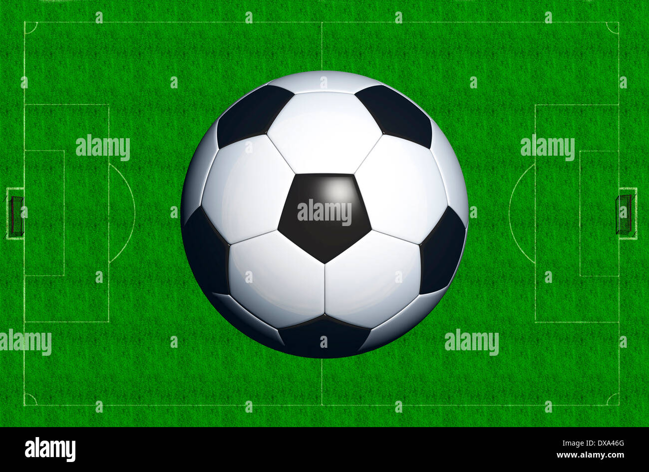 Digital visualization of a soccer scene Stock Photo - Alamy