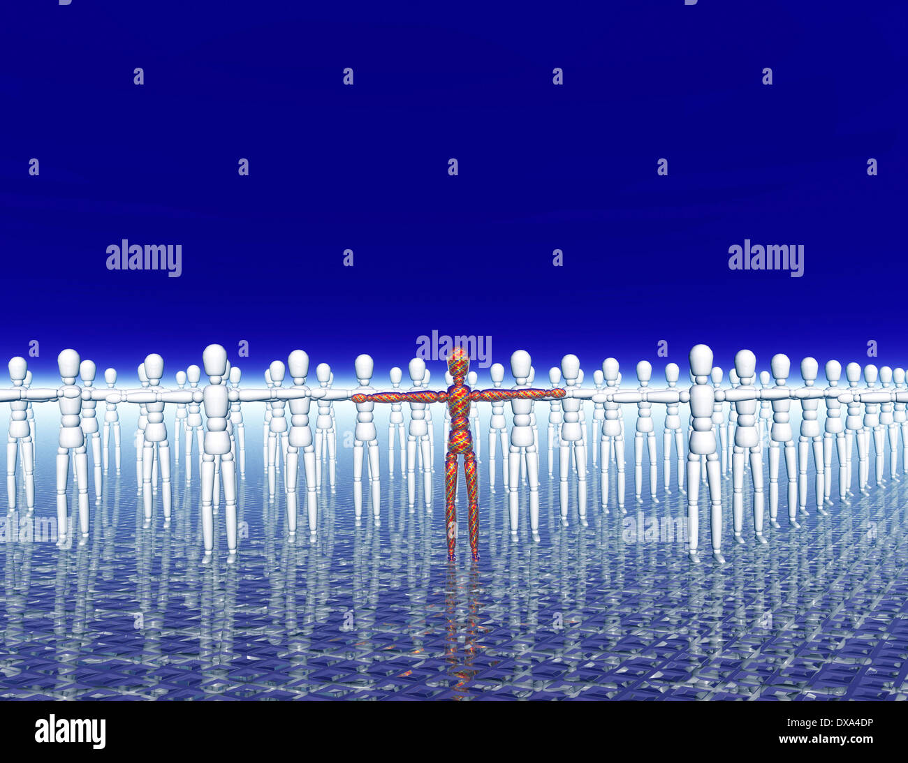 Individuality mass man hi-res stock photography and images - Alamy
