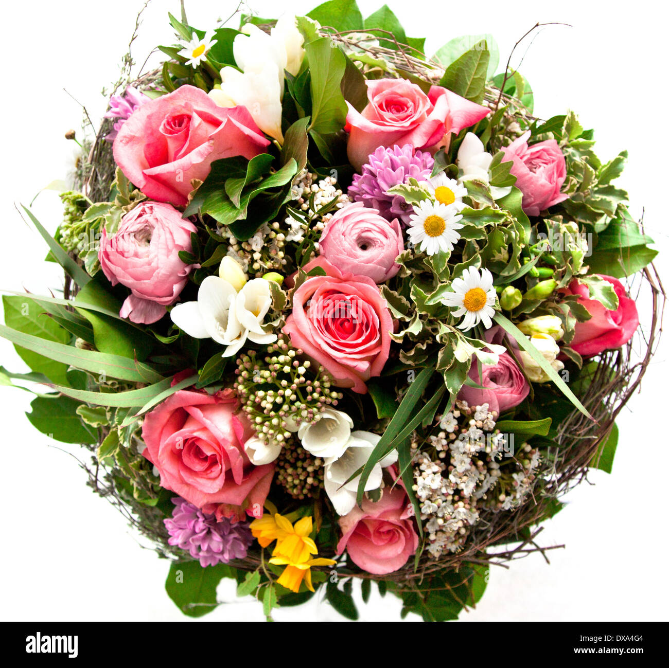 colorful flowers bouquet Stock Photo - Alamy