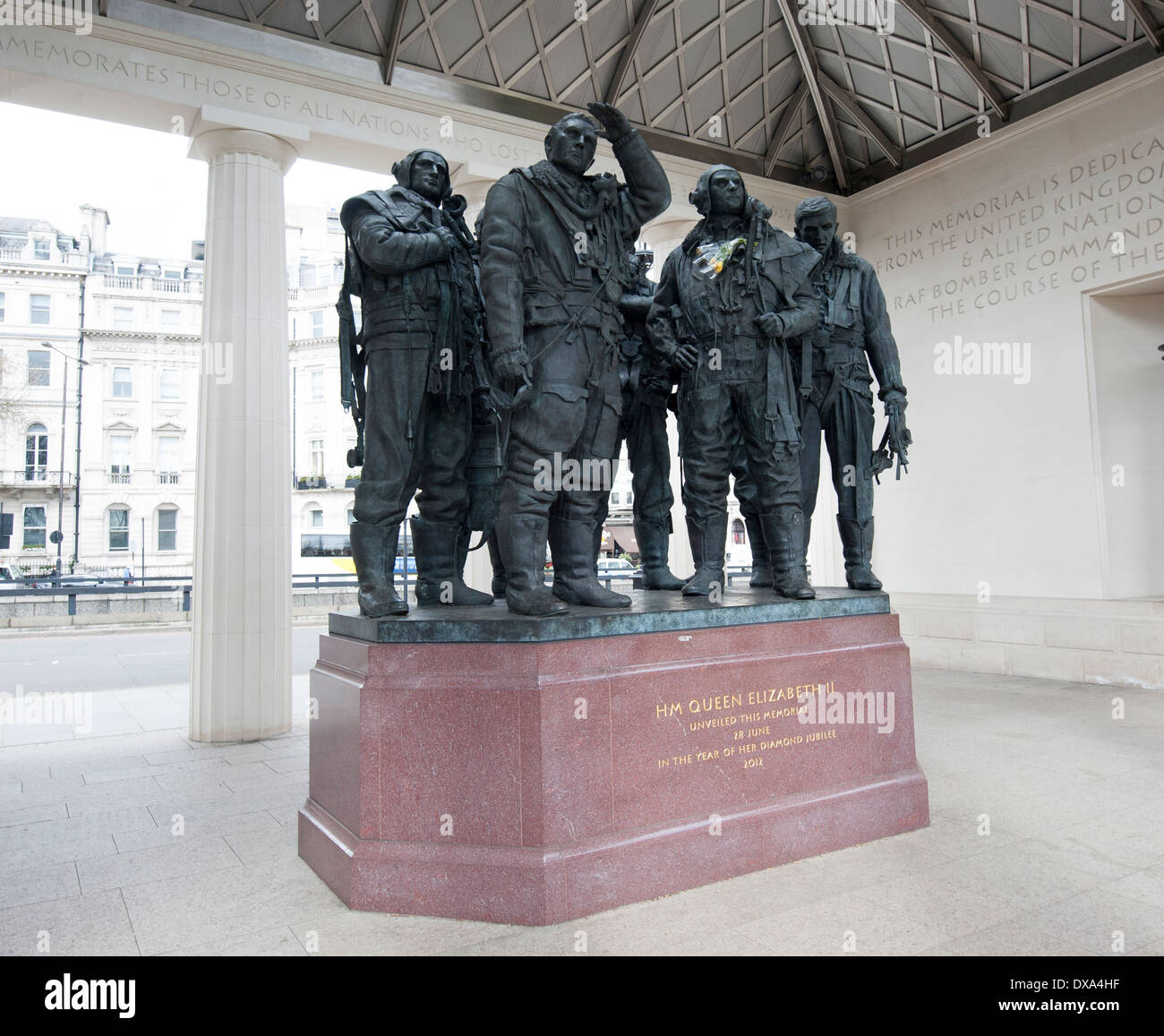 The Royal Air Force Bomber Command Memorial in Green Park in London ...