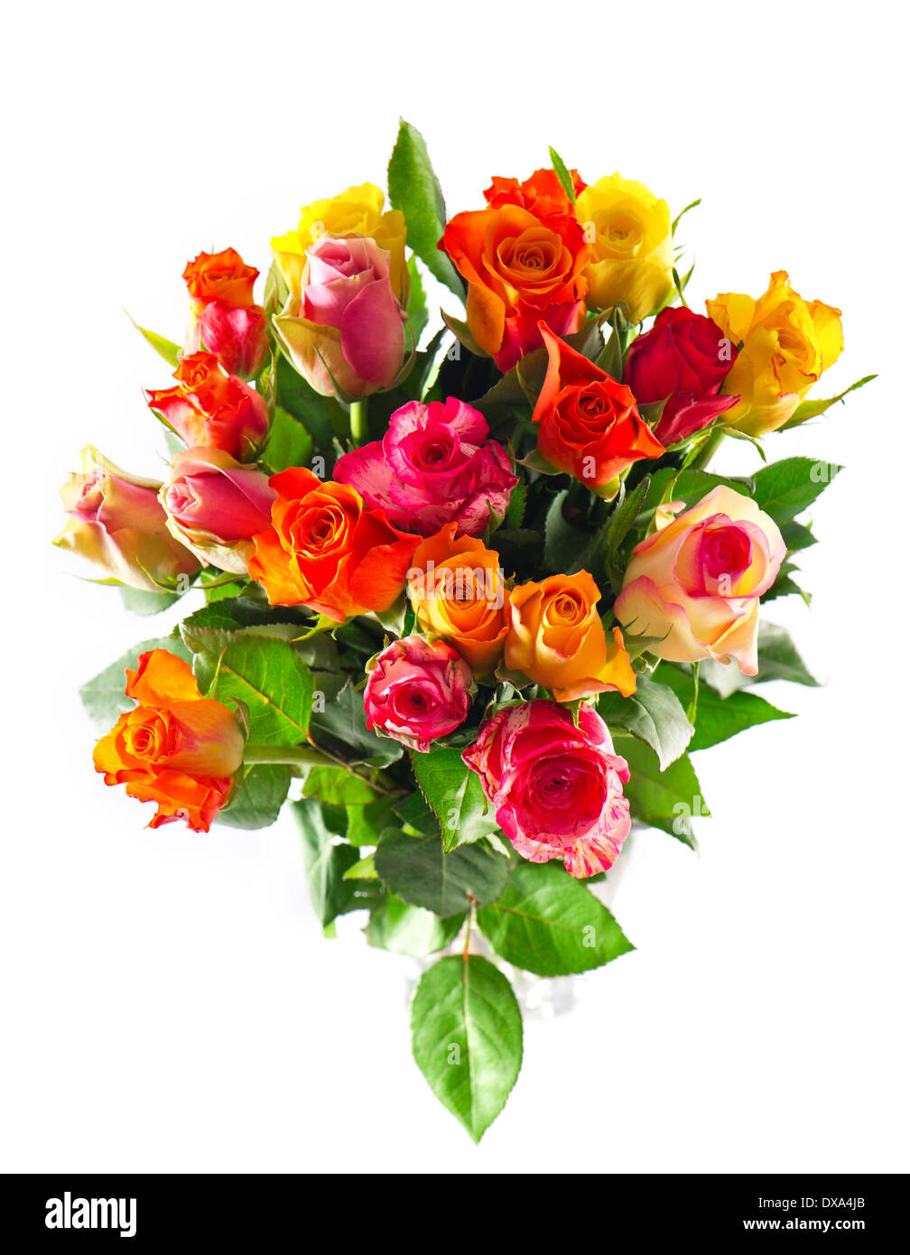 bouquet of colorful assorted roses Stock Photo - Alamy
