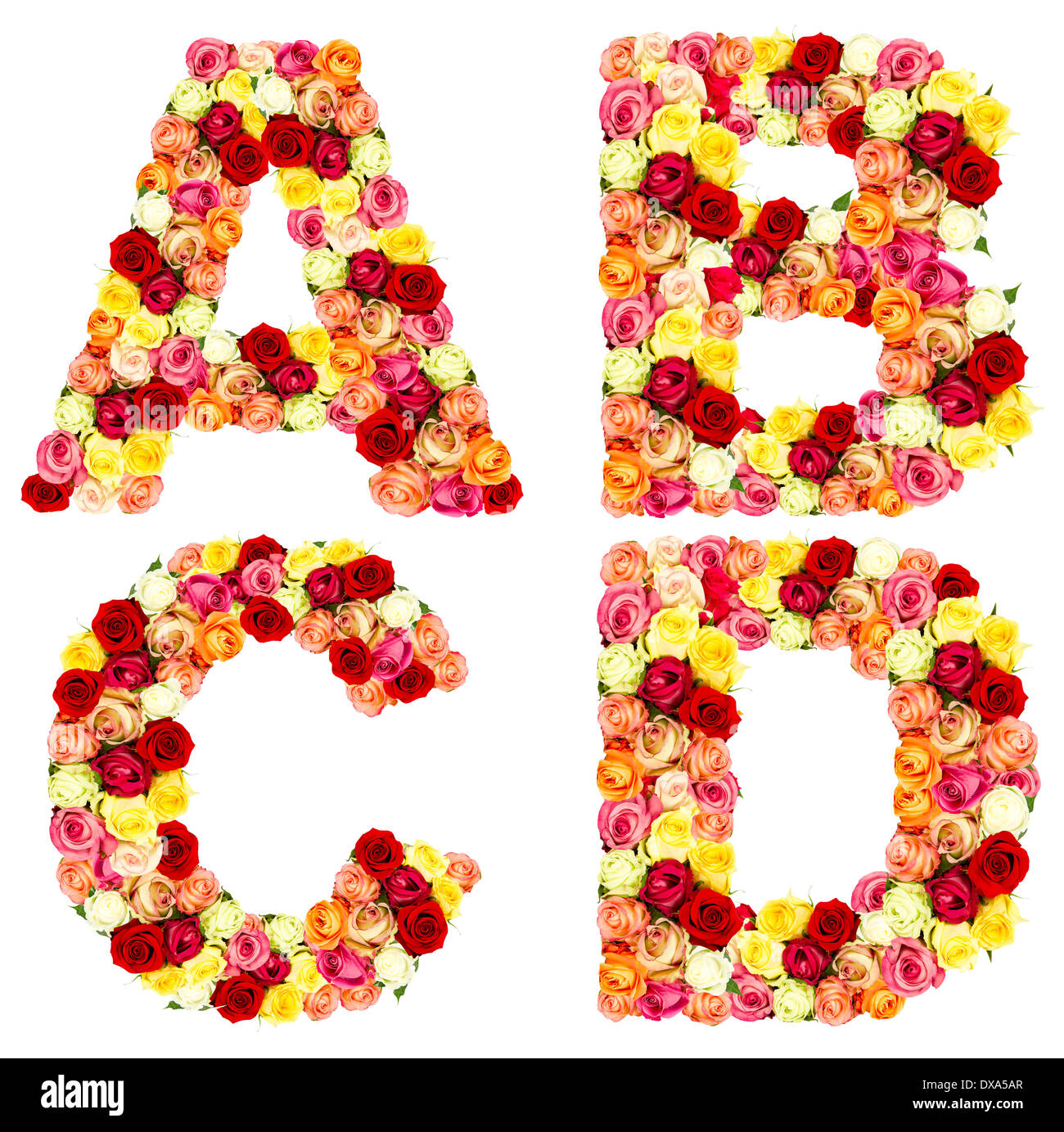 Abcd Cut Out Stock Images & Pictures - Alamy