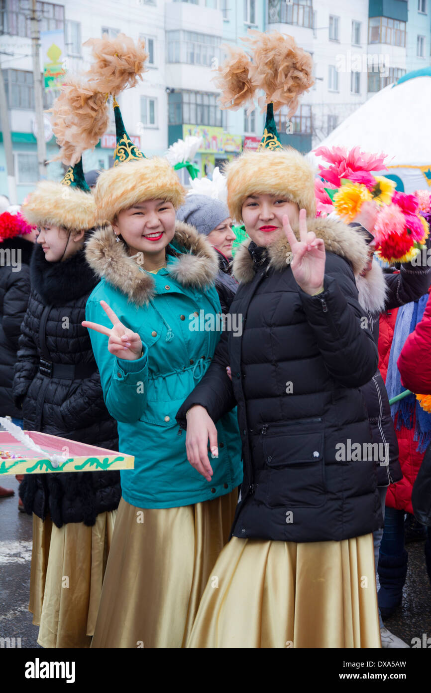 Kazakhstan,Petropavlovsk - MARCH 21, 2014: Muslim new year celebration ...