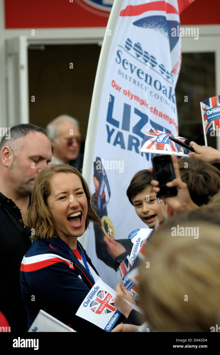 The home village of winter olympics champion lizzy yarnold hi-res stock ...