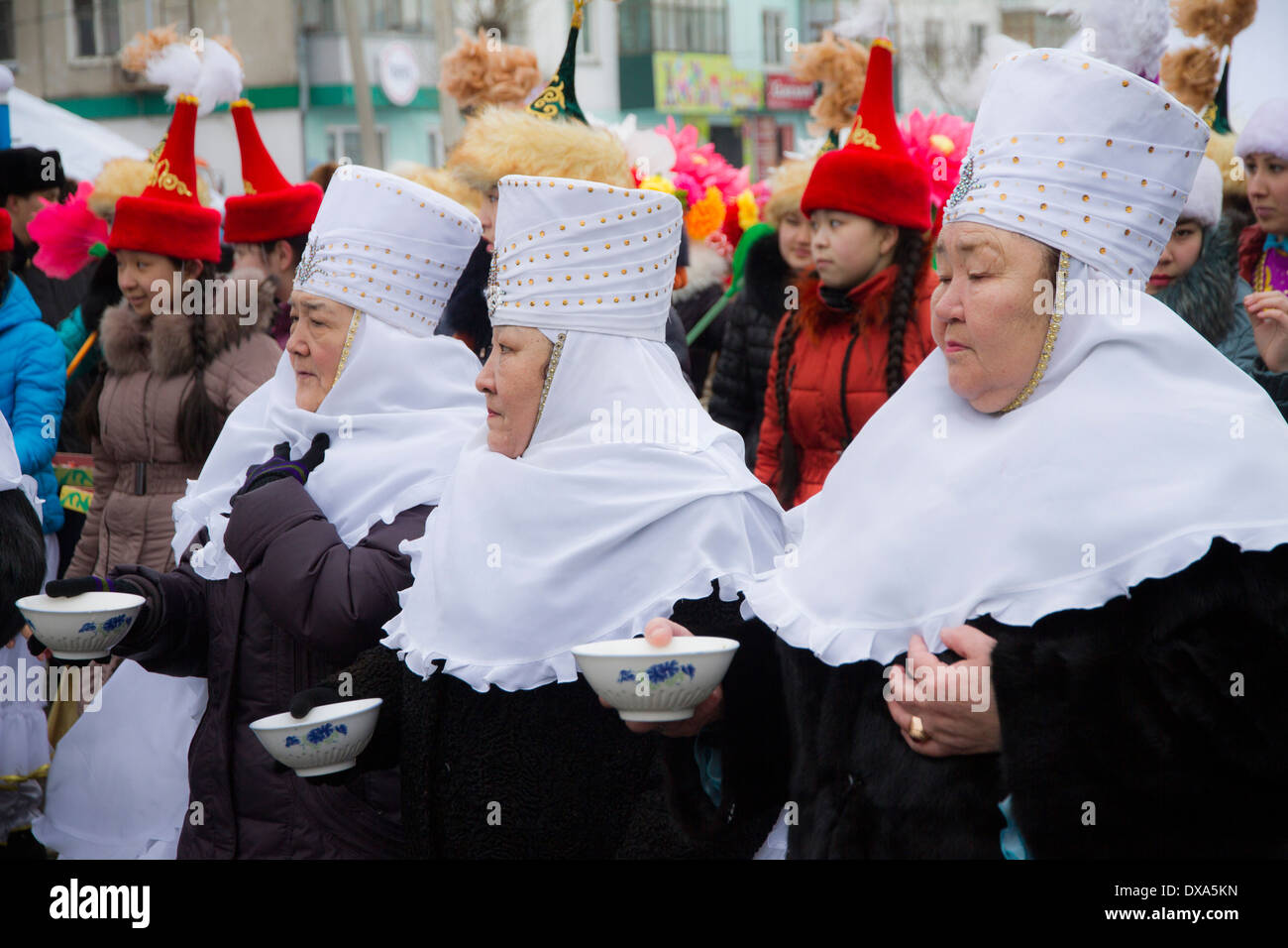 Kazakh women national dress hi-res stock photography and images - Alamy