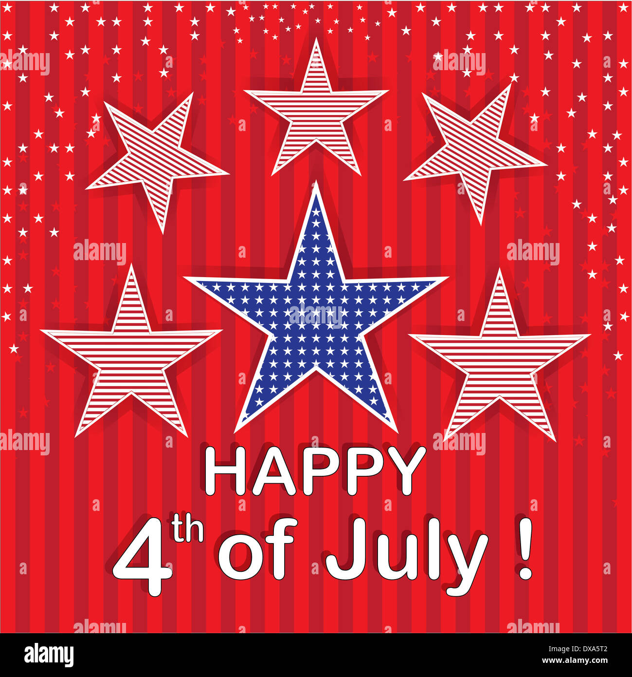Happy 4th of July Banner Stock Photo - Alamy