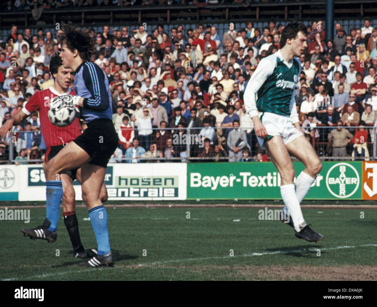 football, Bundesliga, 1983/1984, Ulrich Haberland Stadium, Bayer 04 ...