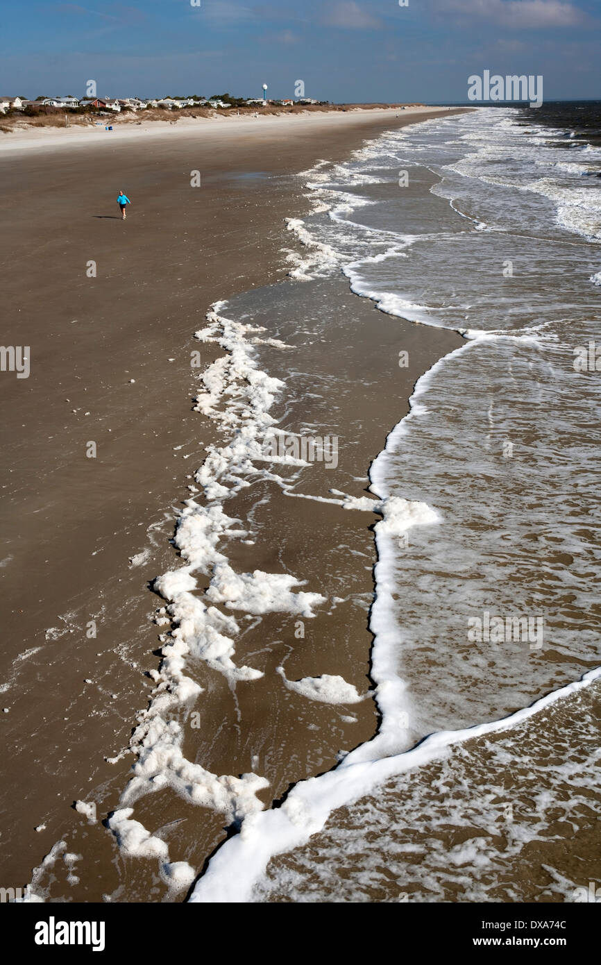 Tybee Beach - Tybee Island, Georgia USA Stock Photo - Alamy