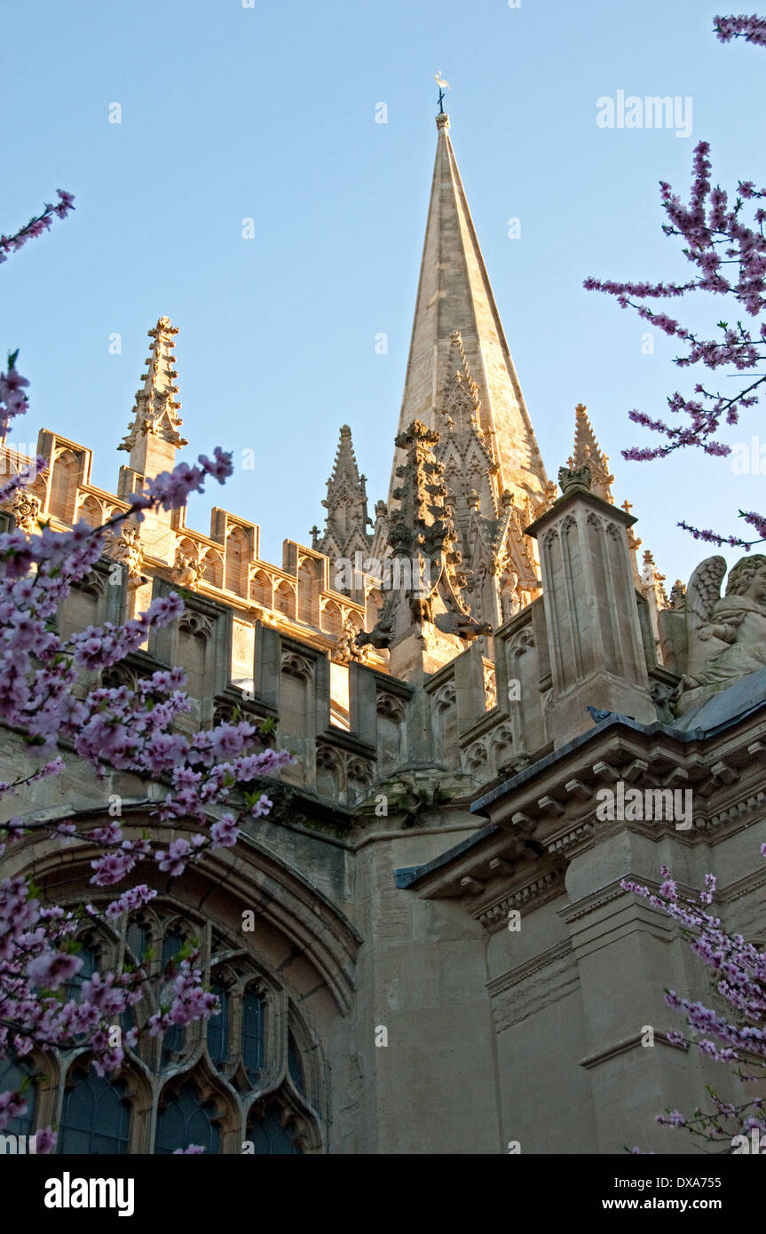 University Church of St Mary the Virgin (detail), Oxford, UK Stock ...