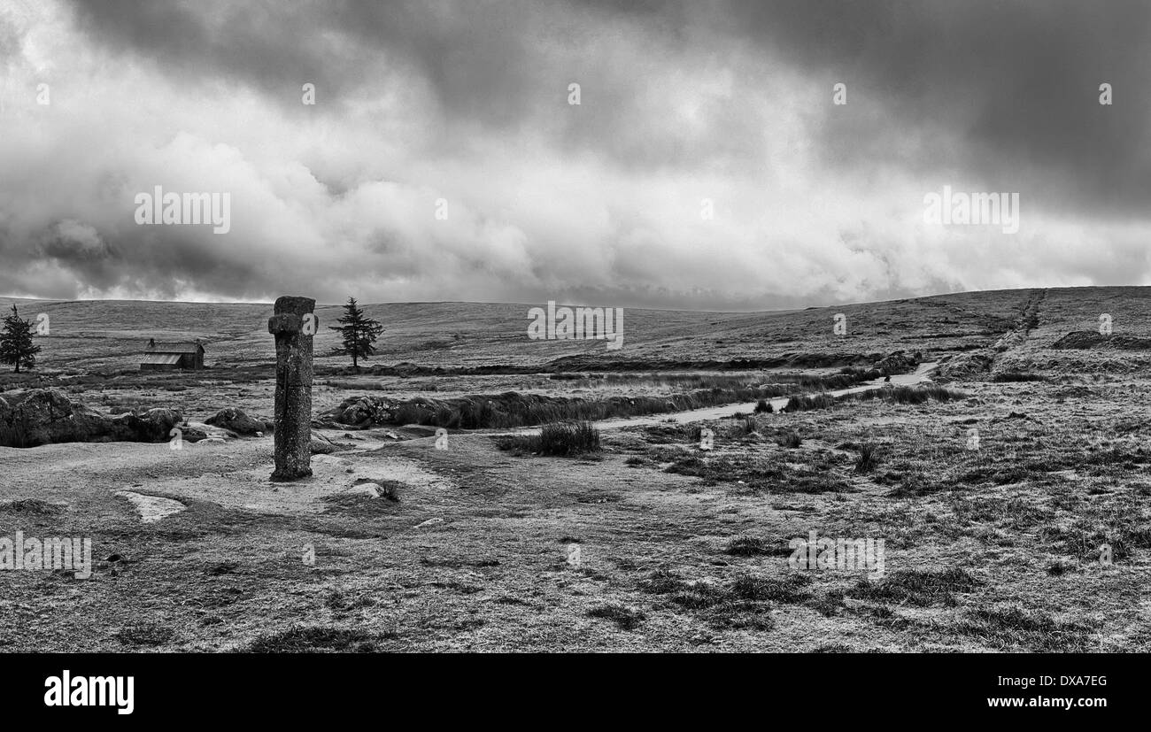 Nuns Cross or Siward’s Cross in Dartmoor National Park Devon at the ...