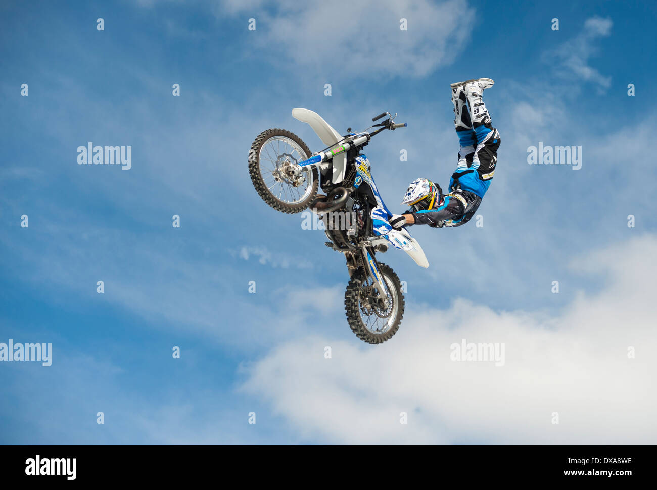 FMX Freestyle Moto Cross professional Pedro Moreno (ESP) shows ...