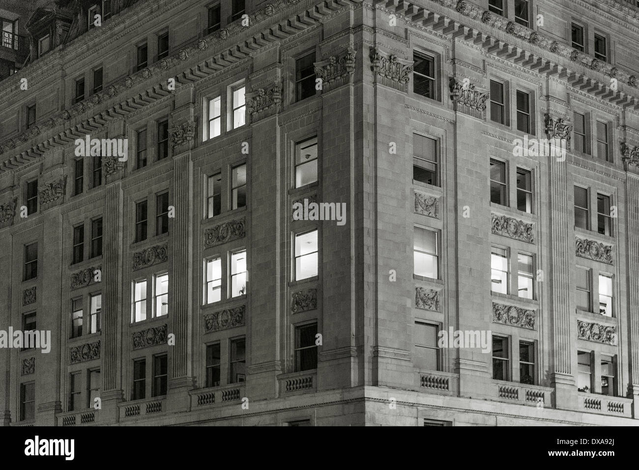 Office at night lights on hi-res stock photography and images - Alamy