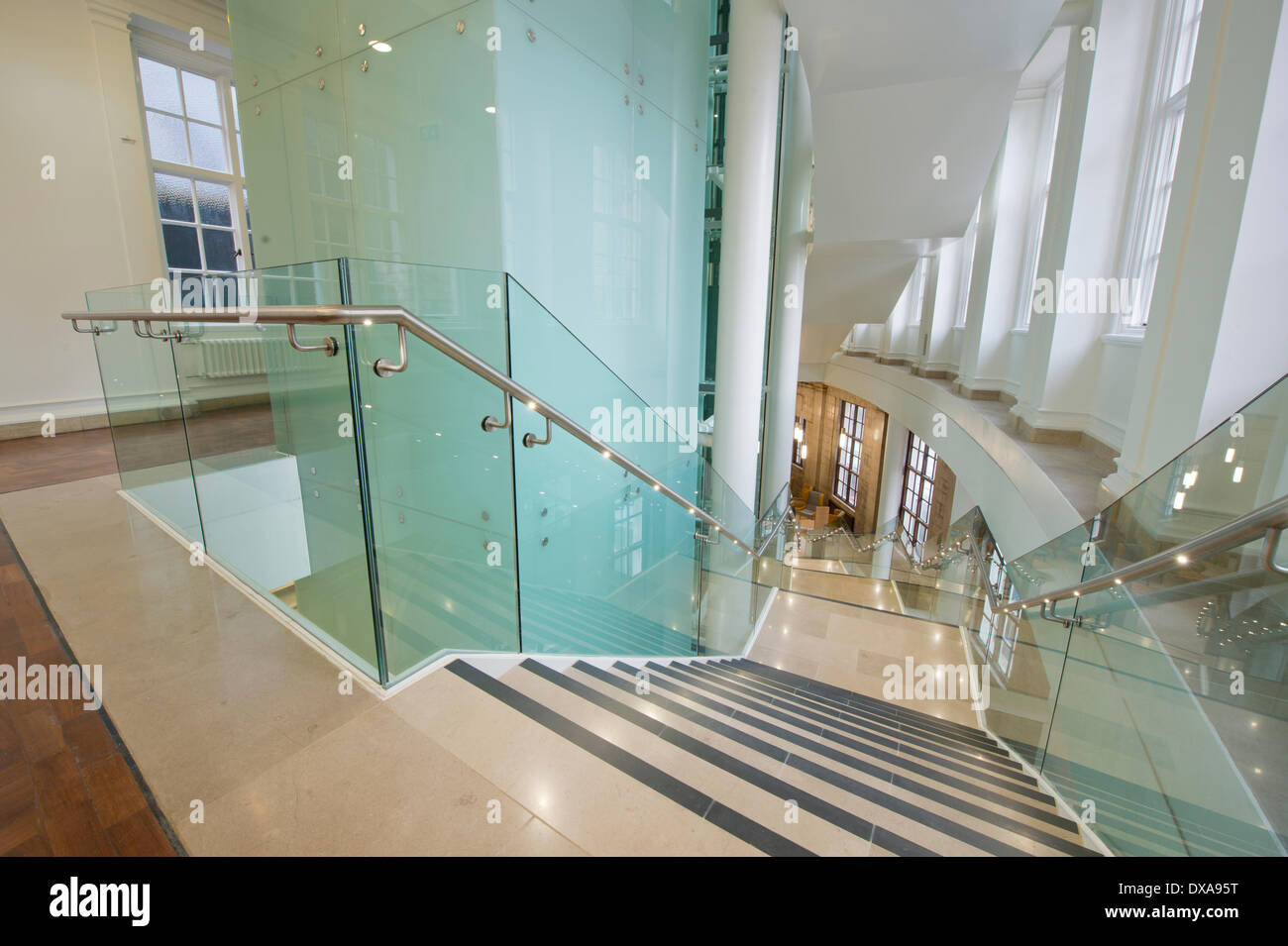 Modern central elevator lift hi-res stock photography and images - Alamy