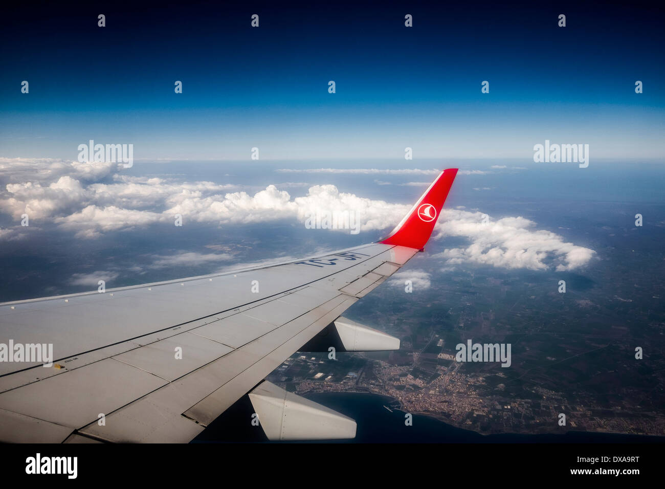 Turkish Airlines airplane flight Stock Photo - Alamy