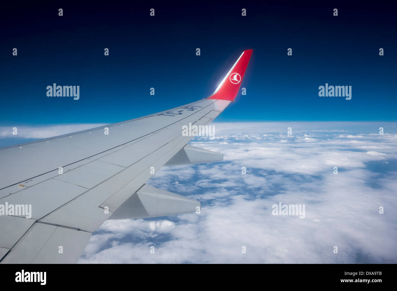 Turkish Airlines airplane flight Stock Photo - Alamy