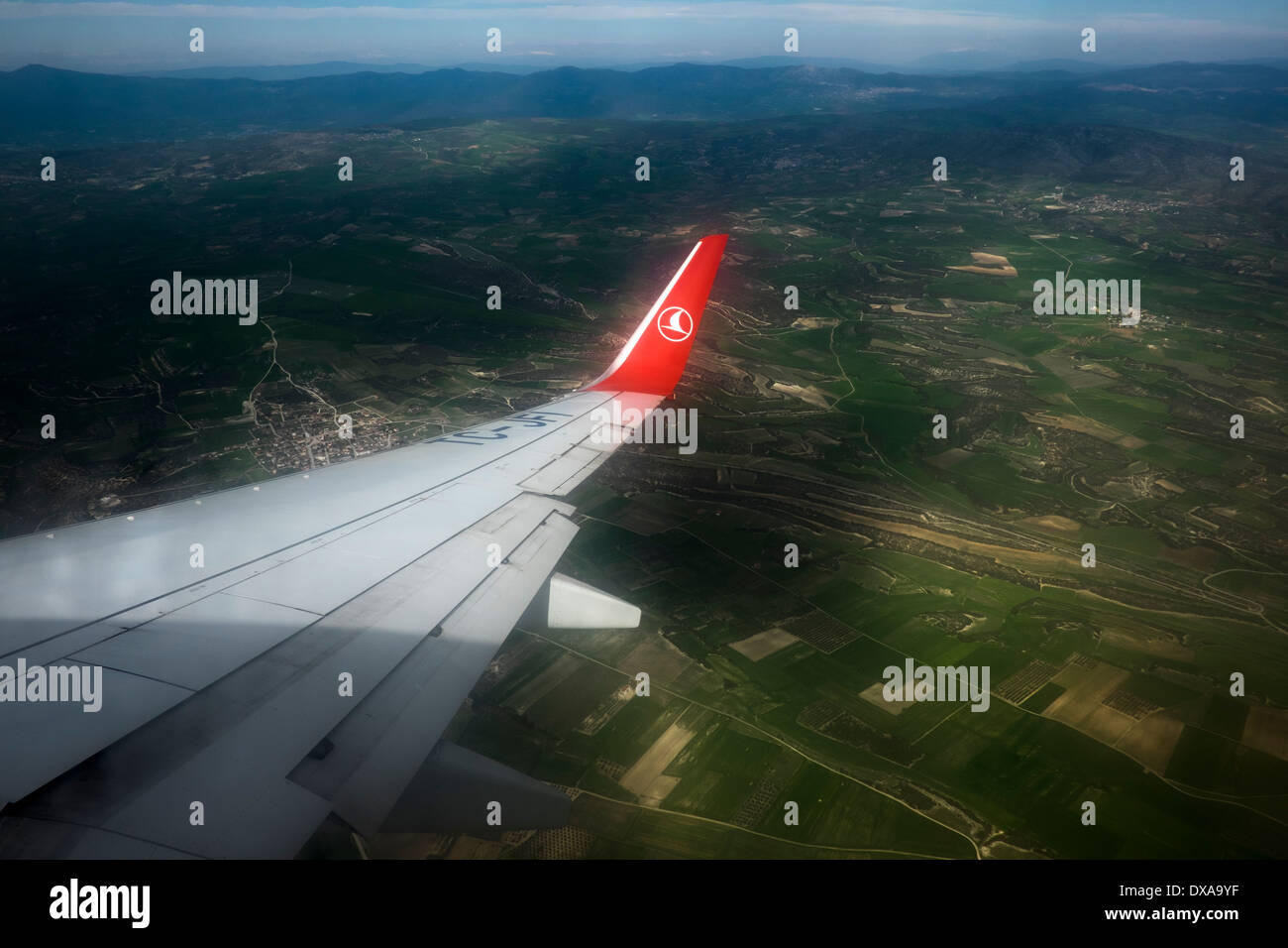 Turkish Airlines airplane flight Stock Photo - Alamy