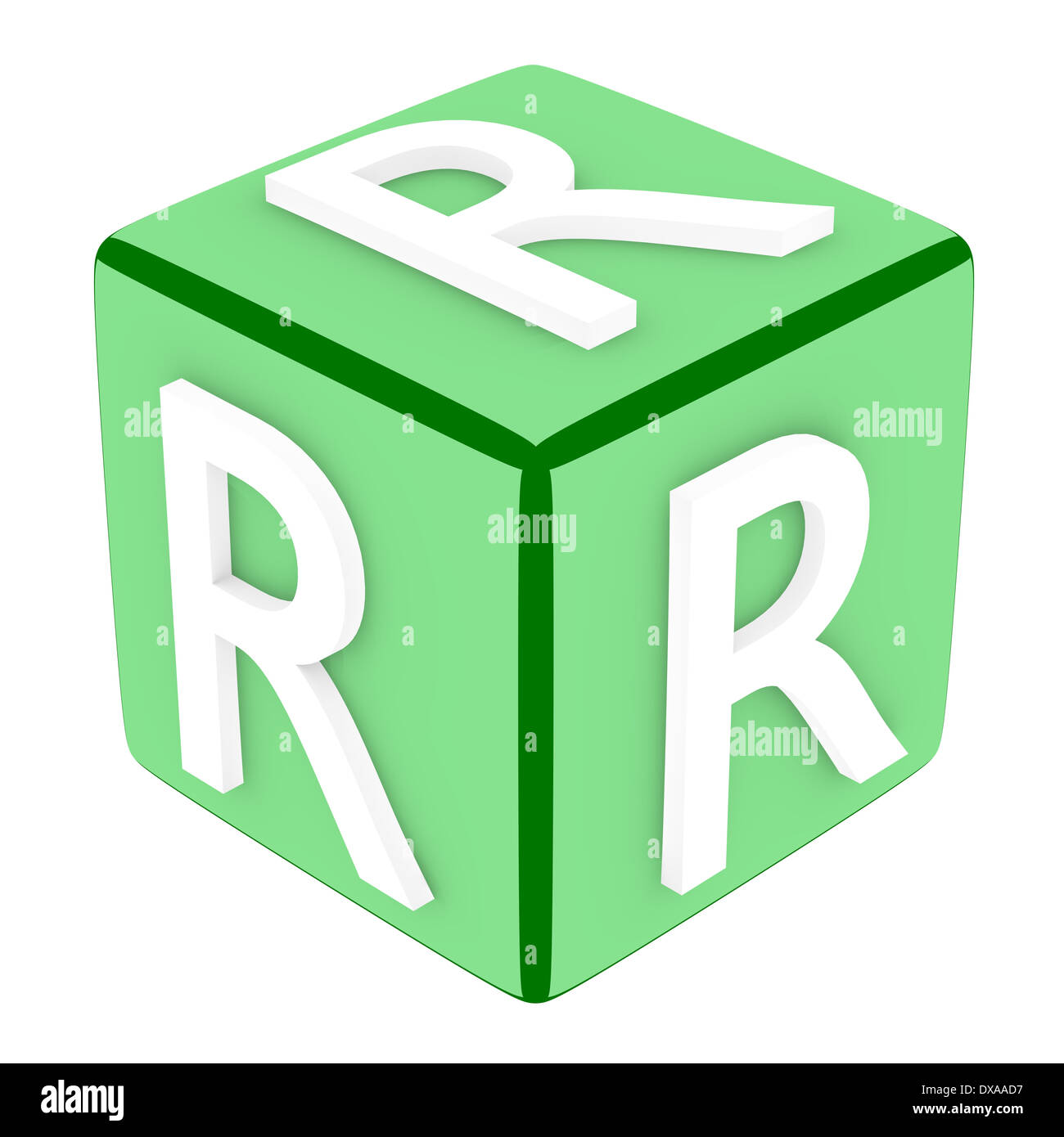 3d Font Cube Letter R Stock Photo - Alamy