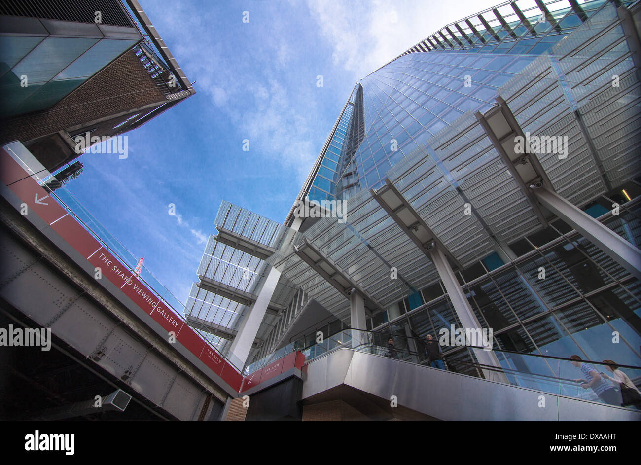 Wideangle-view of "The Shard", taken in September 2013 Stock Photo - Alamy