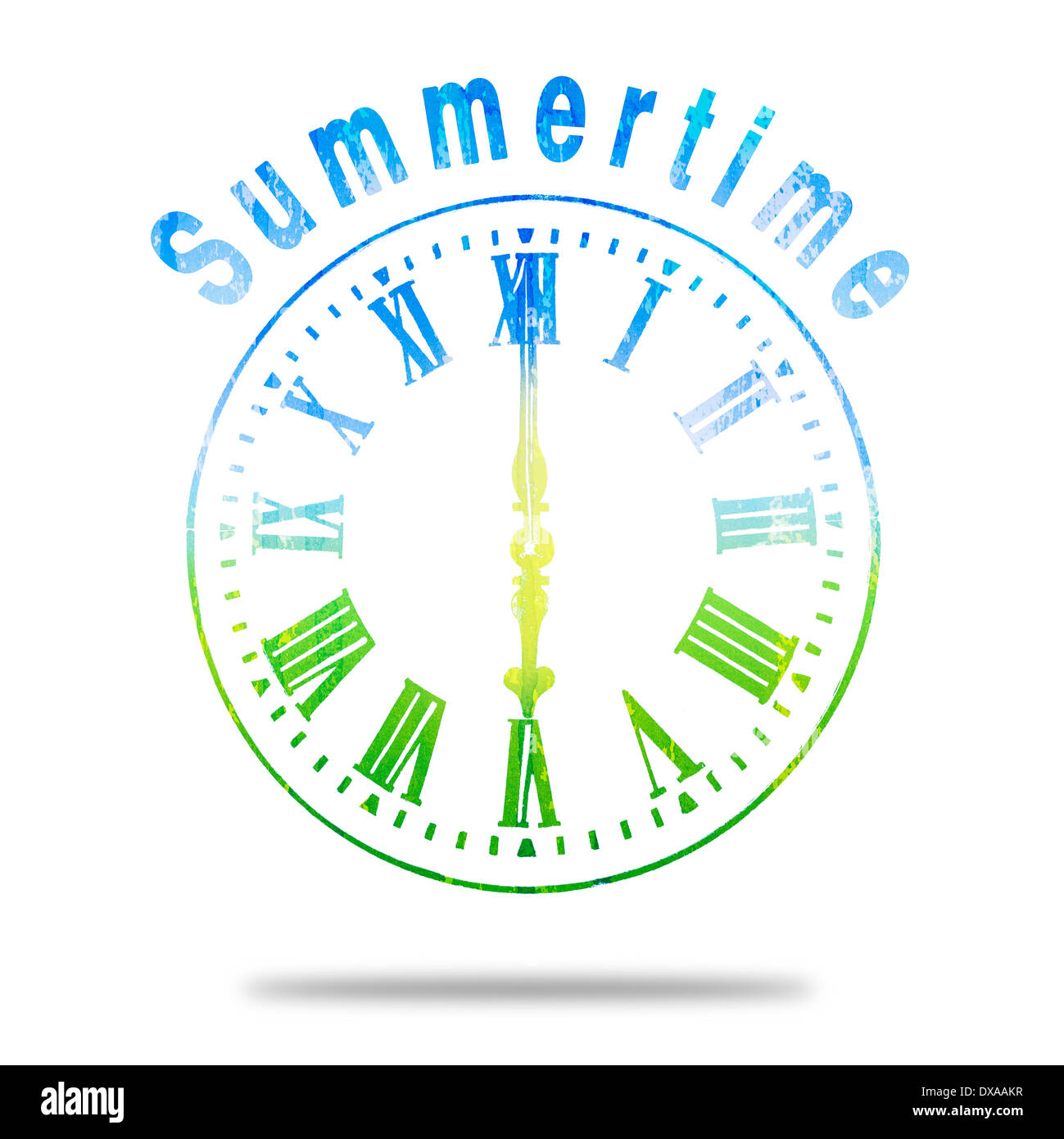 Yellow clock numerals hi-res stock photography and images - Alamy