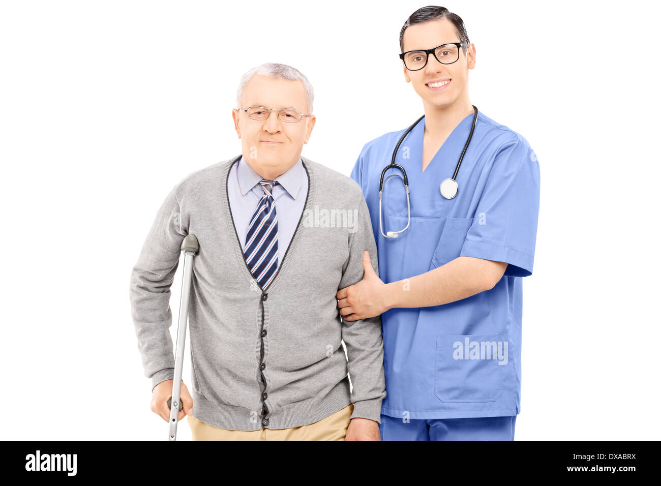 Helping elderly hi-res stock photography and images - Alamy