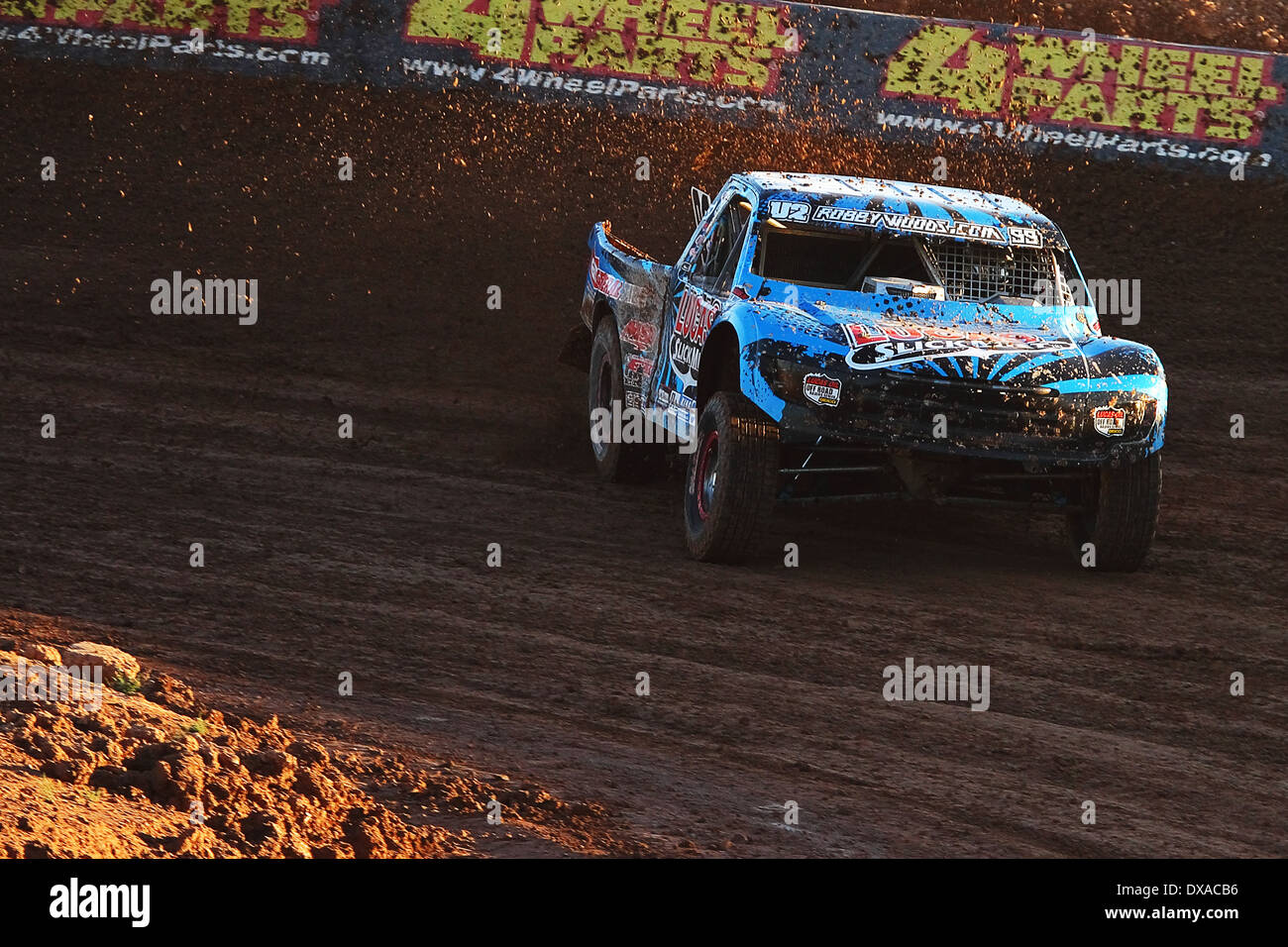CHANDLER, AZ - OCT 28: Robby Woods (99) at speed during the Lucas Oil ...
