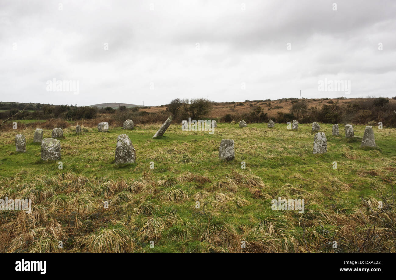 St buryan map hi-res stock photography and images - Alamy