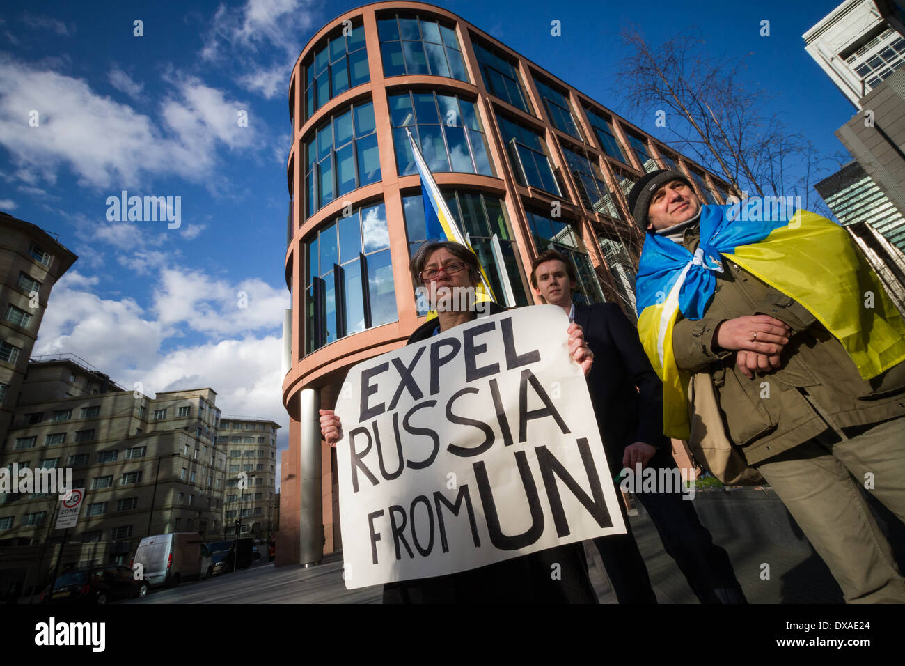 Ukrainian Euromaidan protest at Gazprom Headquarters in London Stock ...