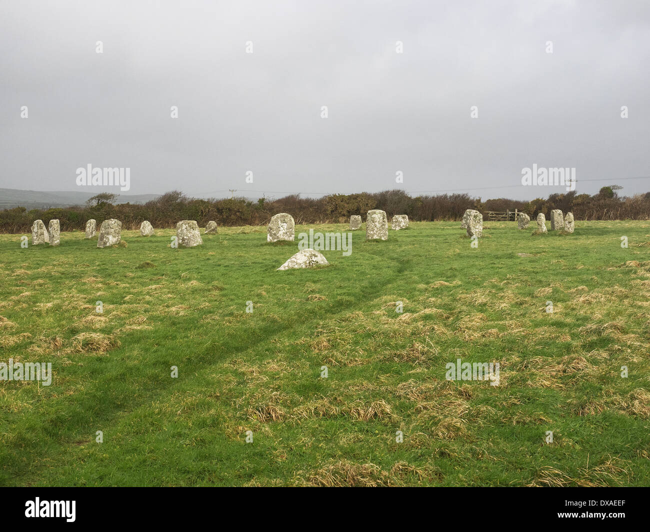 Stone circle in cornwall hi-res stock photography and images - Alamy