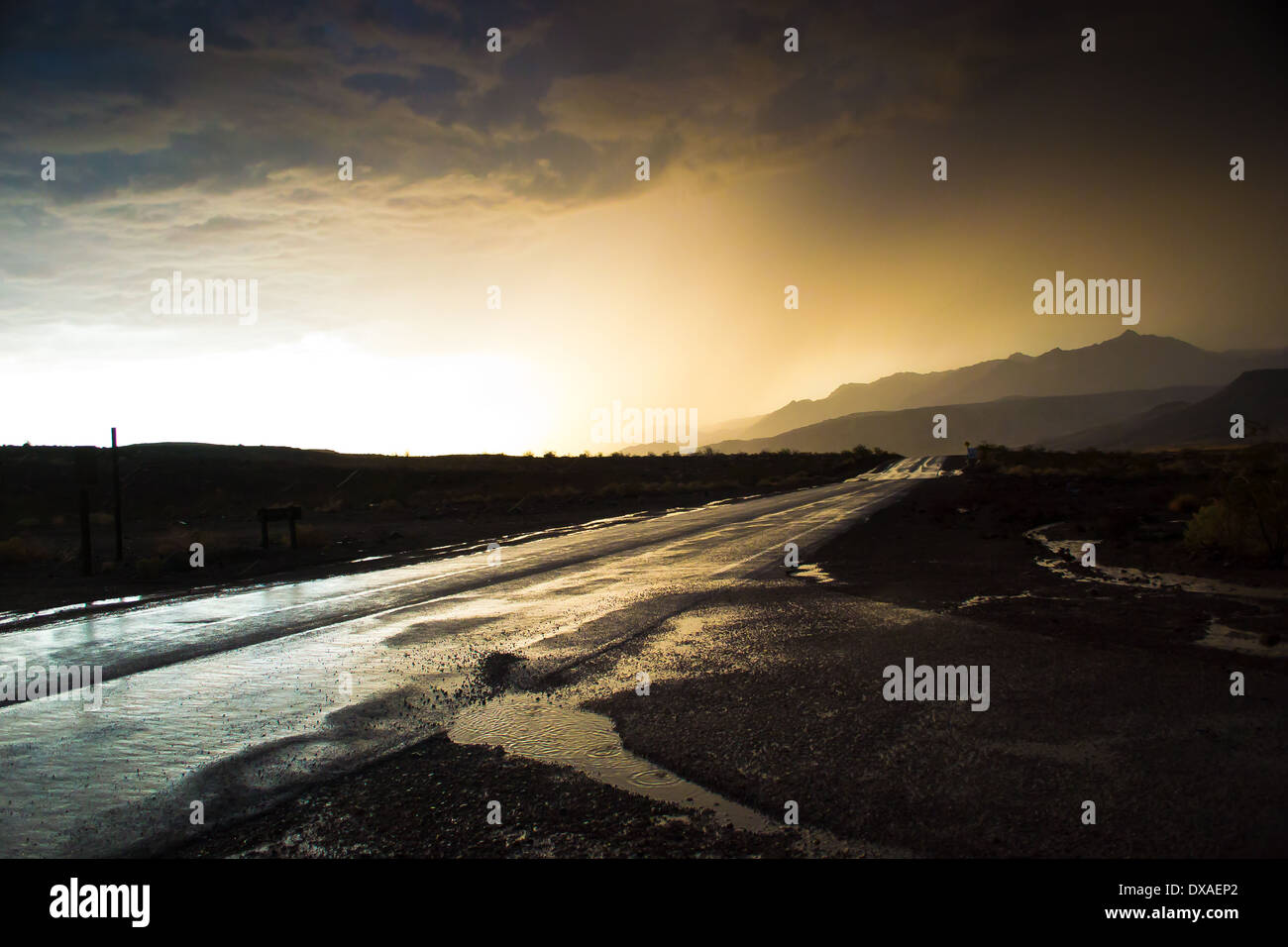 Rain in the death valley hi-res stock photography and images - Alamy